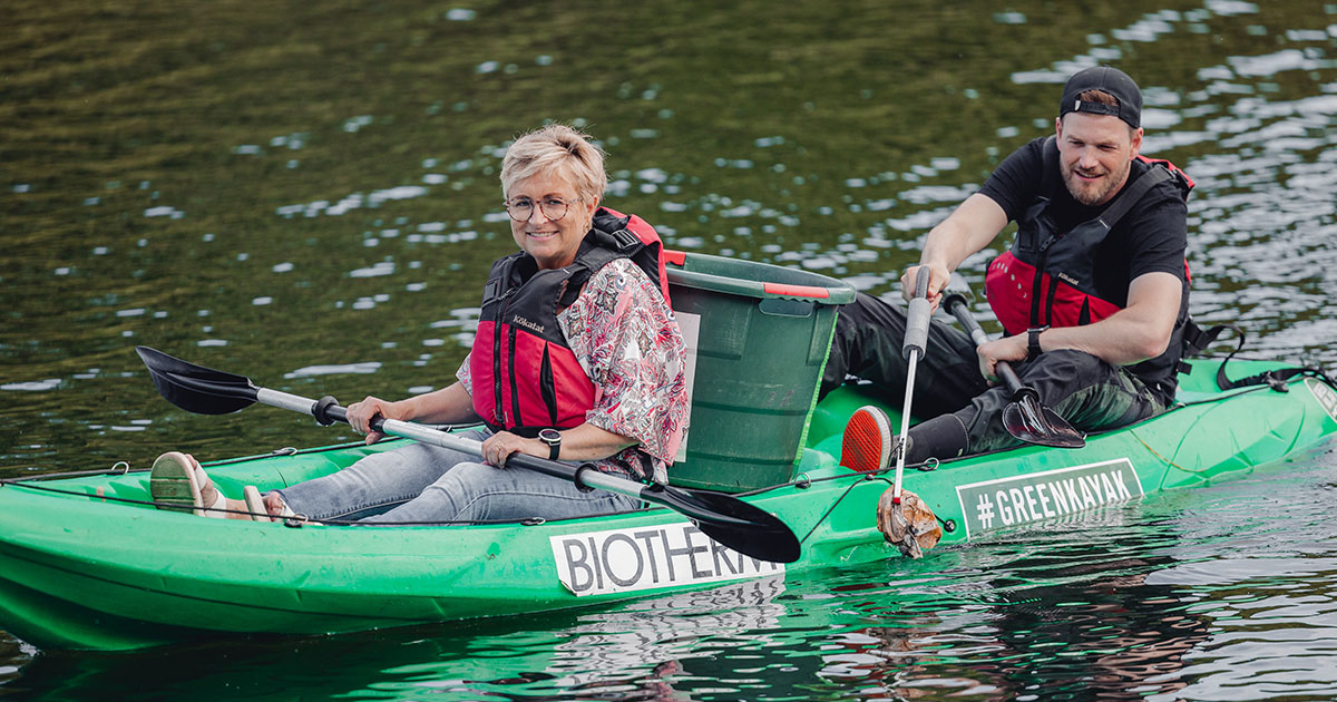 Så vender vi kajakken!